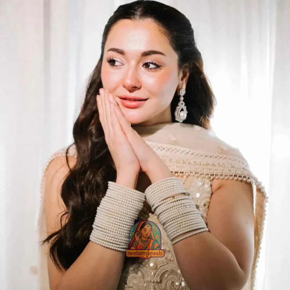 'Hania Aamir' Pearl Bangles – Neelams Jewels